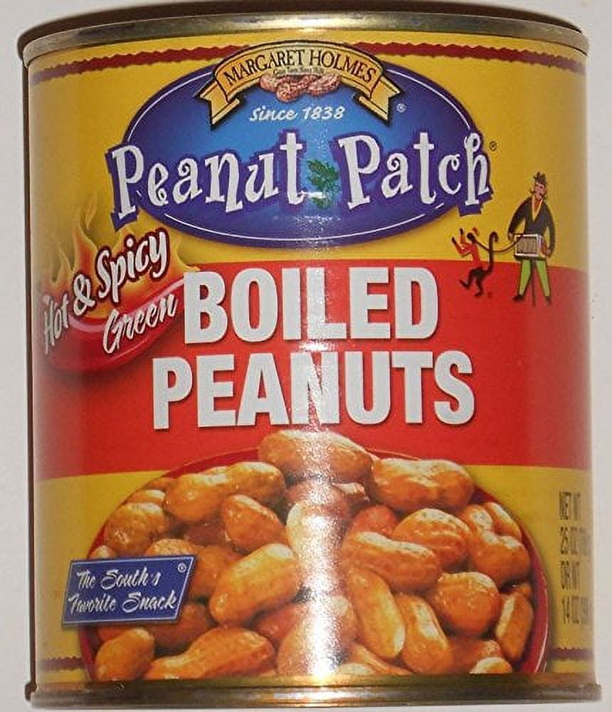 Margaret Holmes Peanut Patch, Hot and Spicy Green Boiled Peanuts, 25 Oz Cans, Pack of 4 ...