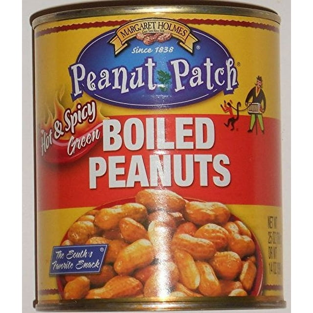 Margaret Holmes Peanut Patch Hot And Spicy Green Boiled Peanuts Pack Of 4 - 25 Oz Cans - Walmart.com