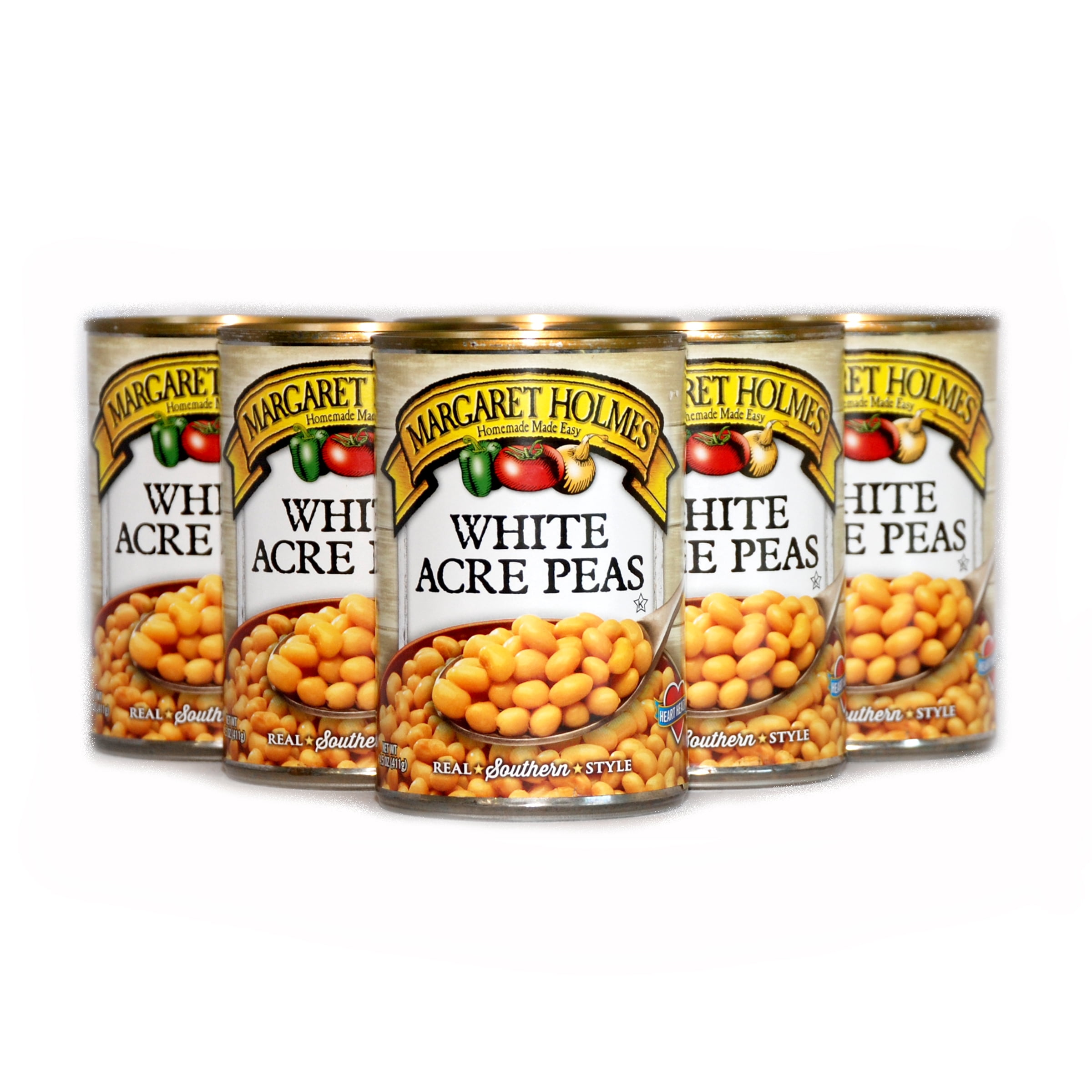 Margaret Holmes White Acre Peas, 14.5 oz (Pack of 6) - Walmart.com