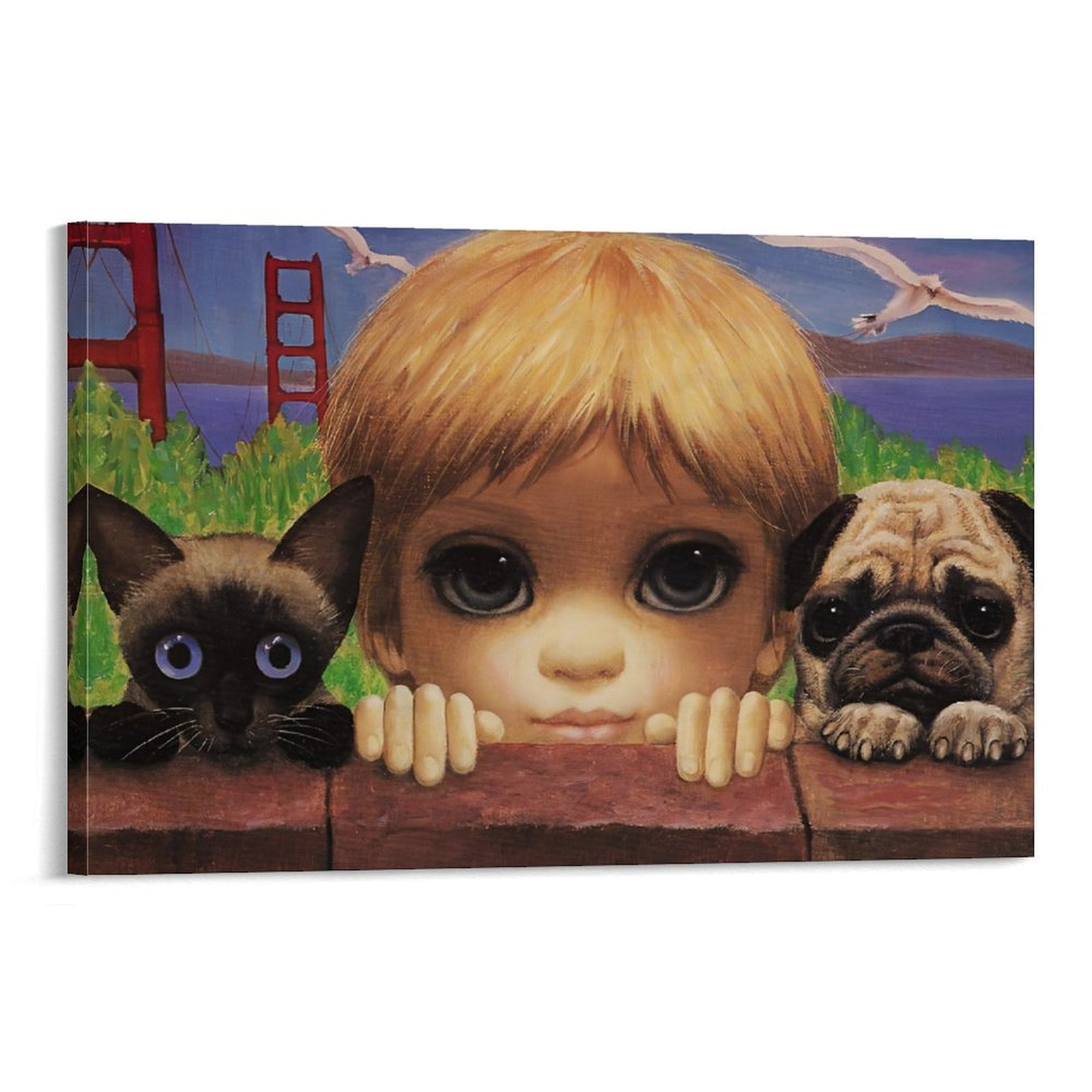 Margaret Keane Big Eyes Poster (5) Posters Wall Art Painting Canvas Gift Living Room Prints ...