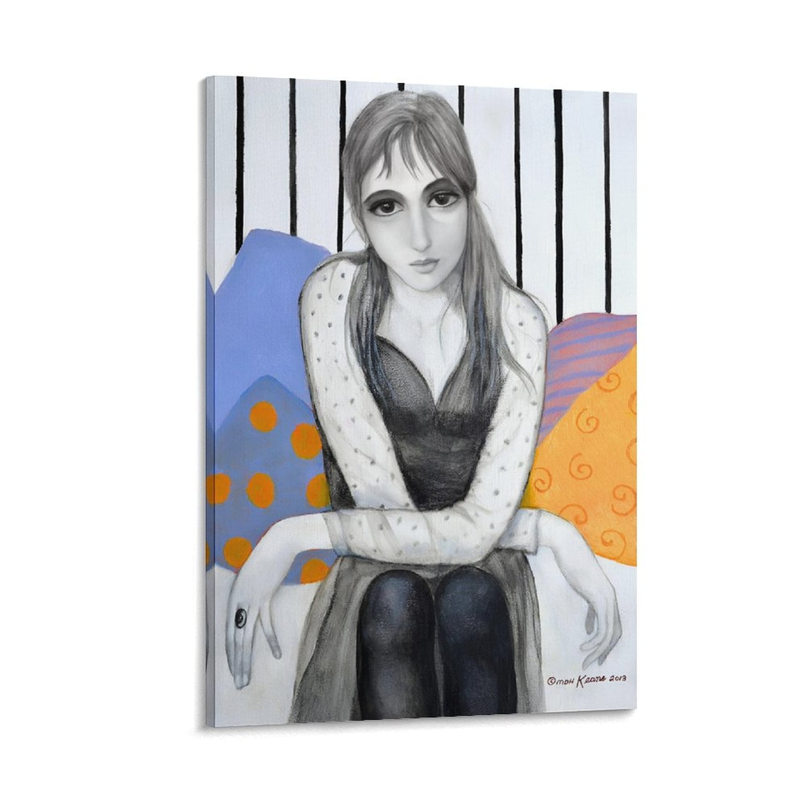 Margaret Keane Poster Colorful Past Original Picture Print Wall Art ...