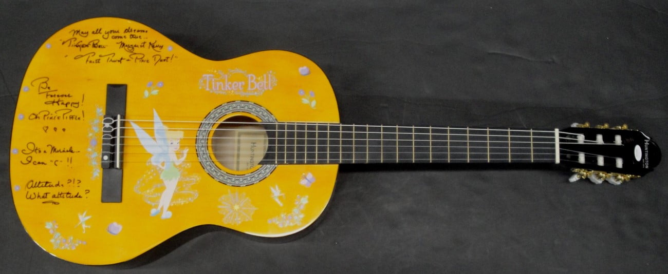 Margaret Kerry Hand Signed Autographed Guitar Tinker Bell Pixie Star ...