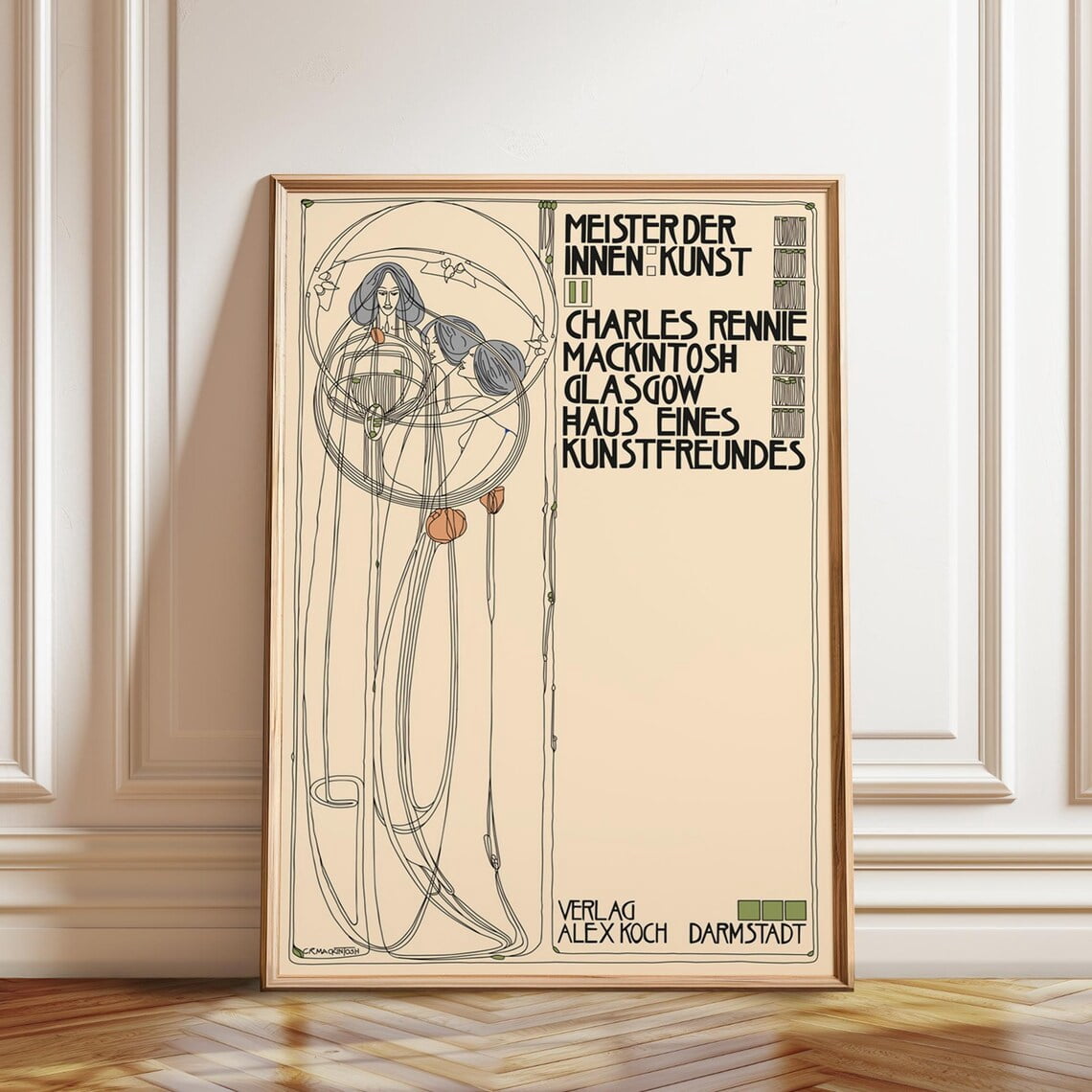 Margaret Macdonald Mackintosh Glasgow School - Poster, Framed, And ...