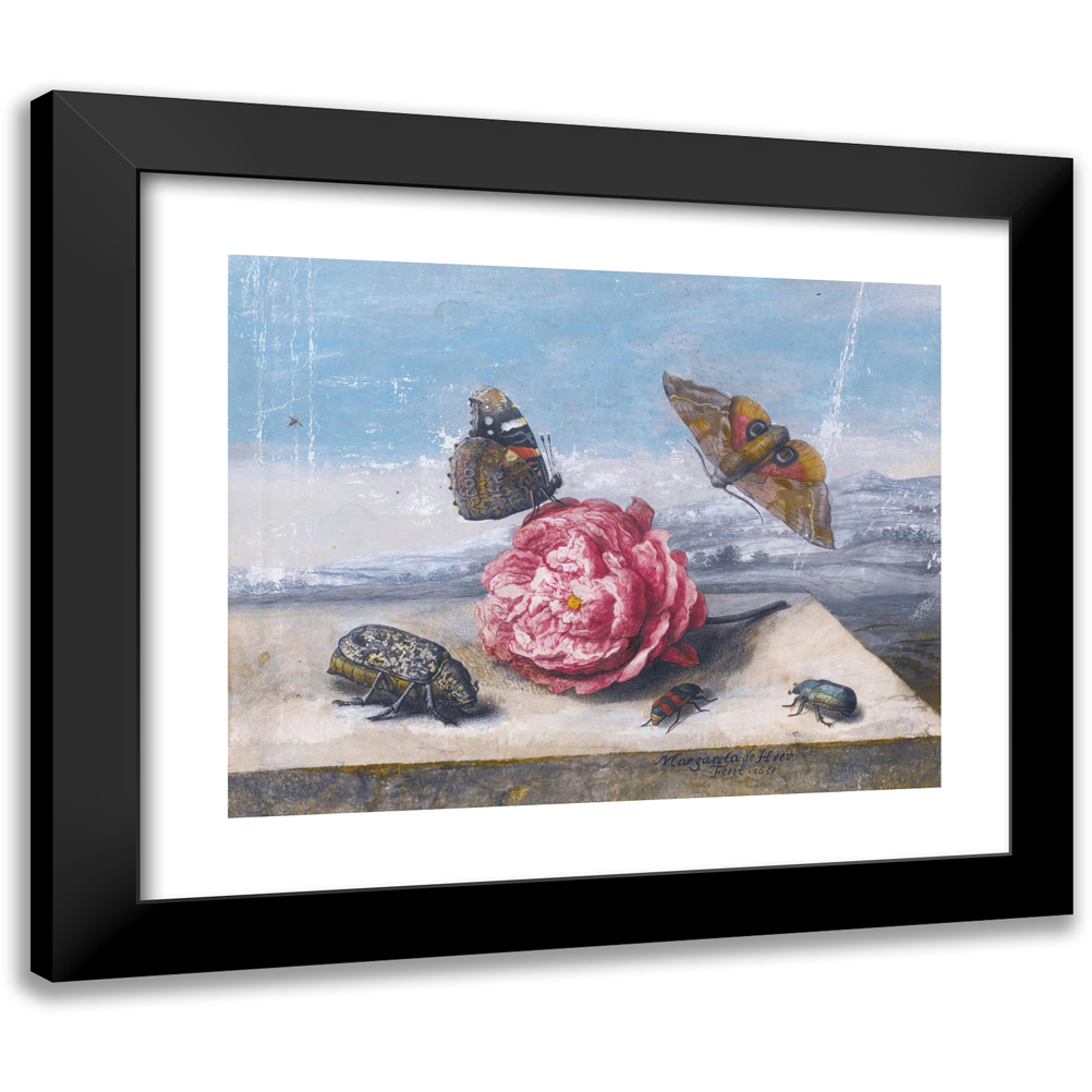Margareta de Heer 14x12 Black Modern Framed Museum Art Print Titled ...
