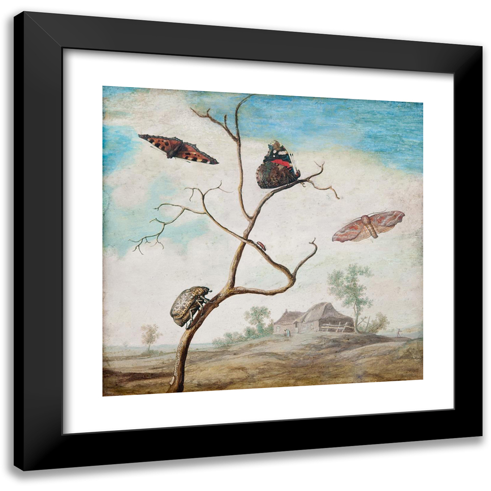 Margareta de Heer 15x15 Black Modern Framed Museum Art Print Titled ...