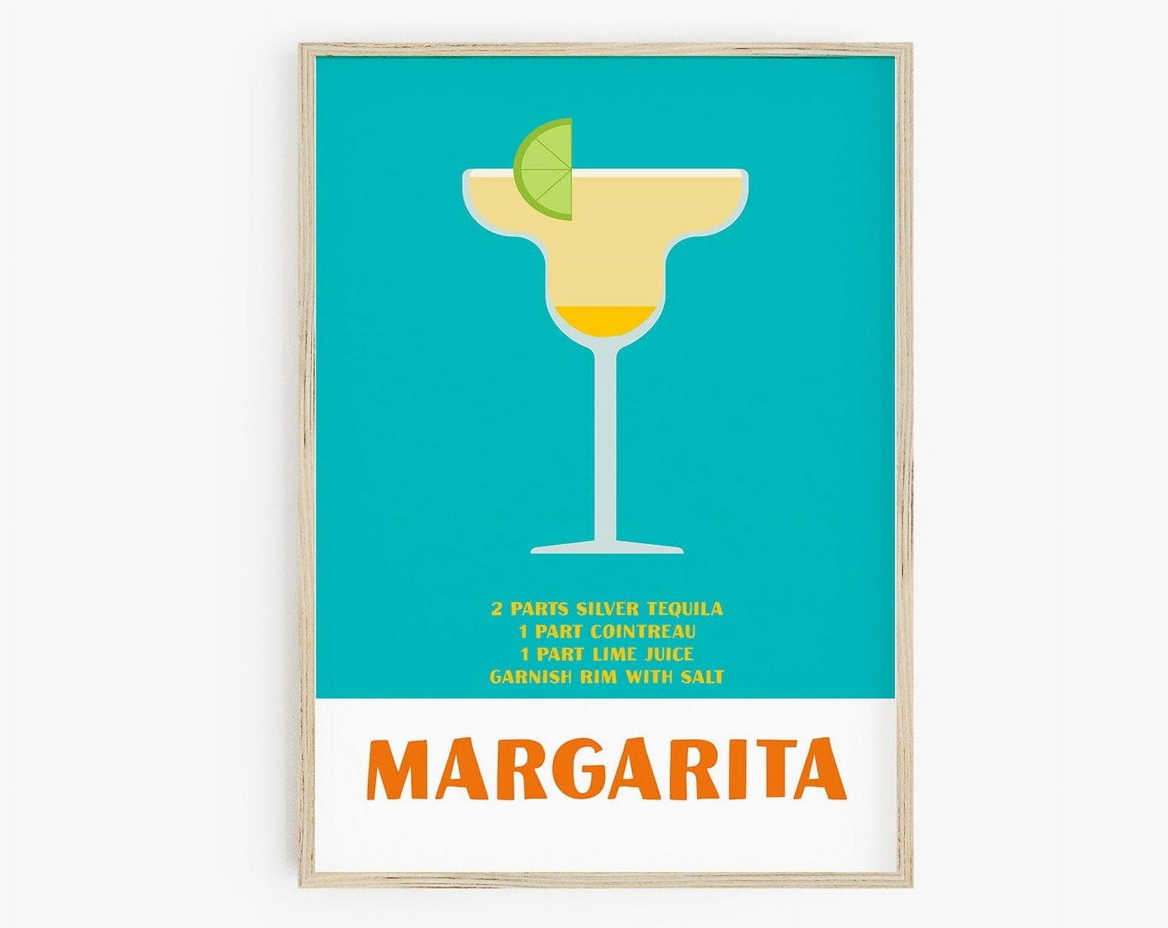 Margarita Drink Print, Cocktail Poster, Bar Cart Print, Preppy Room ...