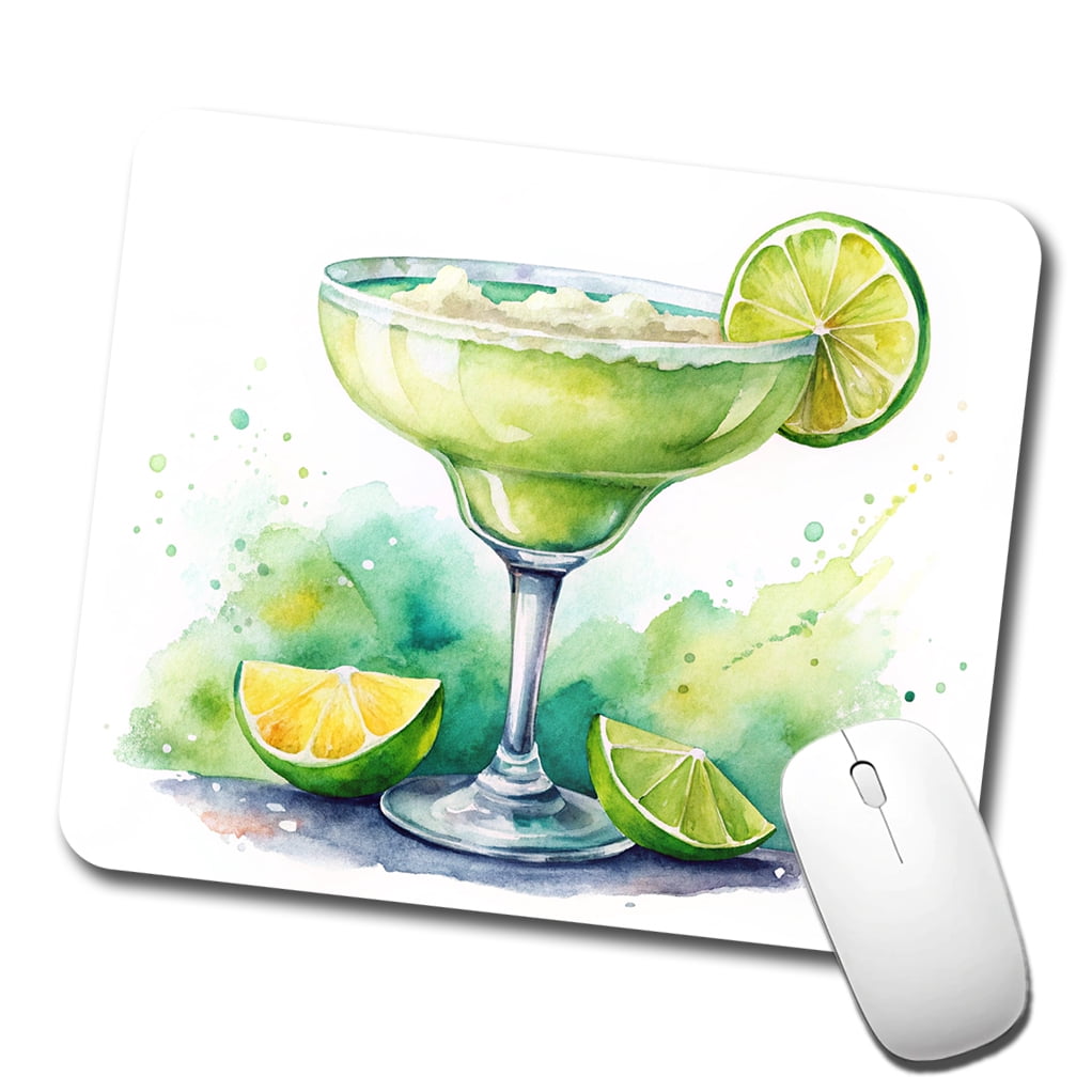 Margarita Green Drink Alcohol Mouse Pad Low Profile Gaming Mat ...
