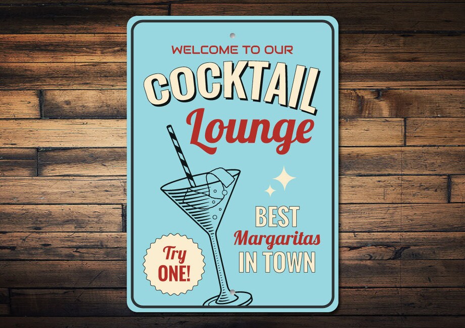 Margarita Lounge Sign Cocktail Lounge Sign Margarita Lover Gift Mexican ...