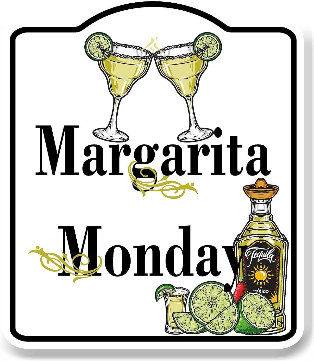 Margarita Monday WB Aluminum Composite Sign 15''x18'' - Walmart.com