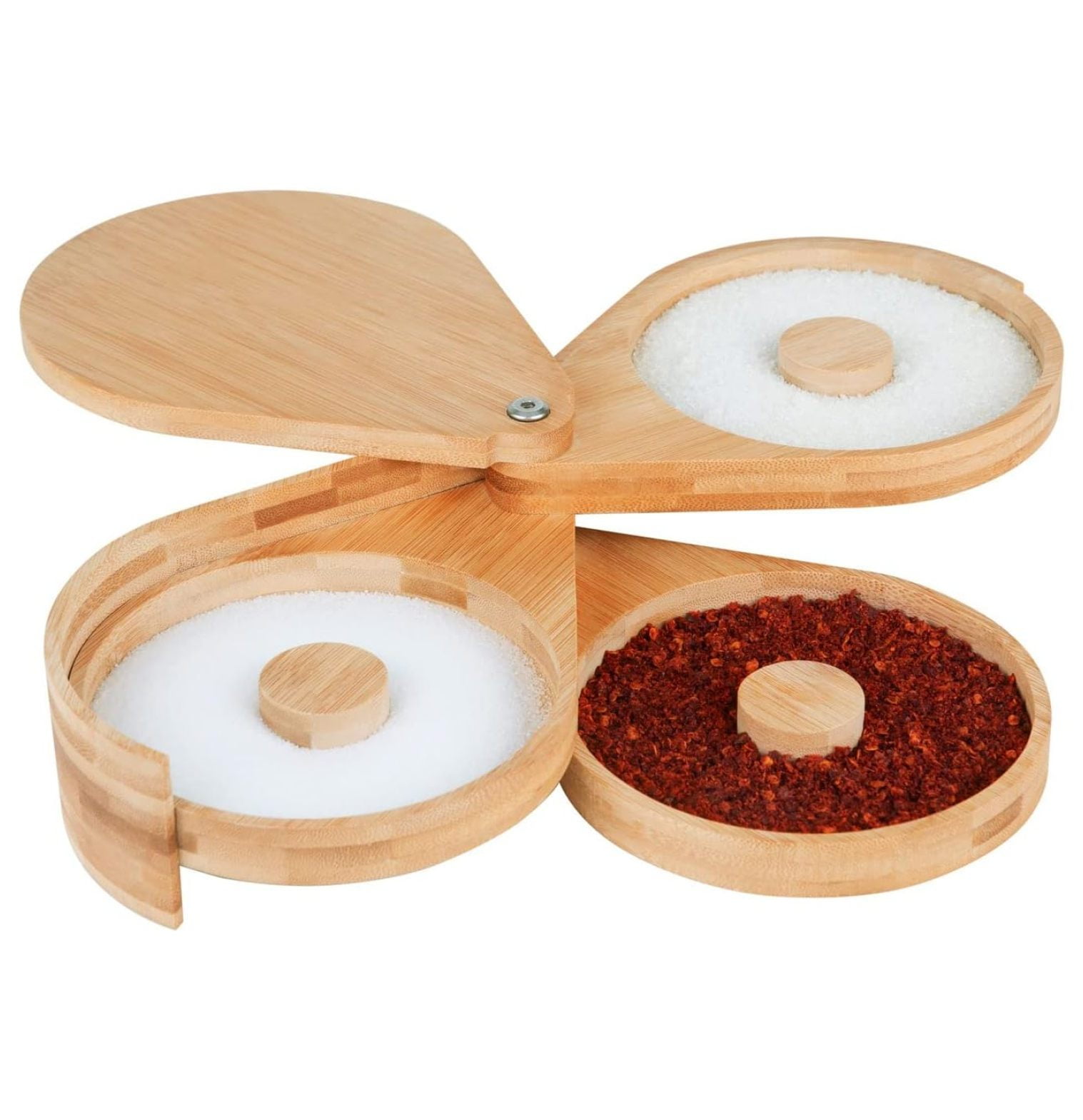 Margarita Salt Rimmer, Bamboo Glass Rimmer, 3-Tier Bar Salt and Sugar ...