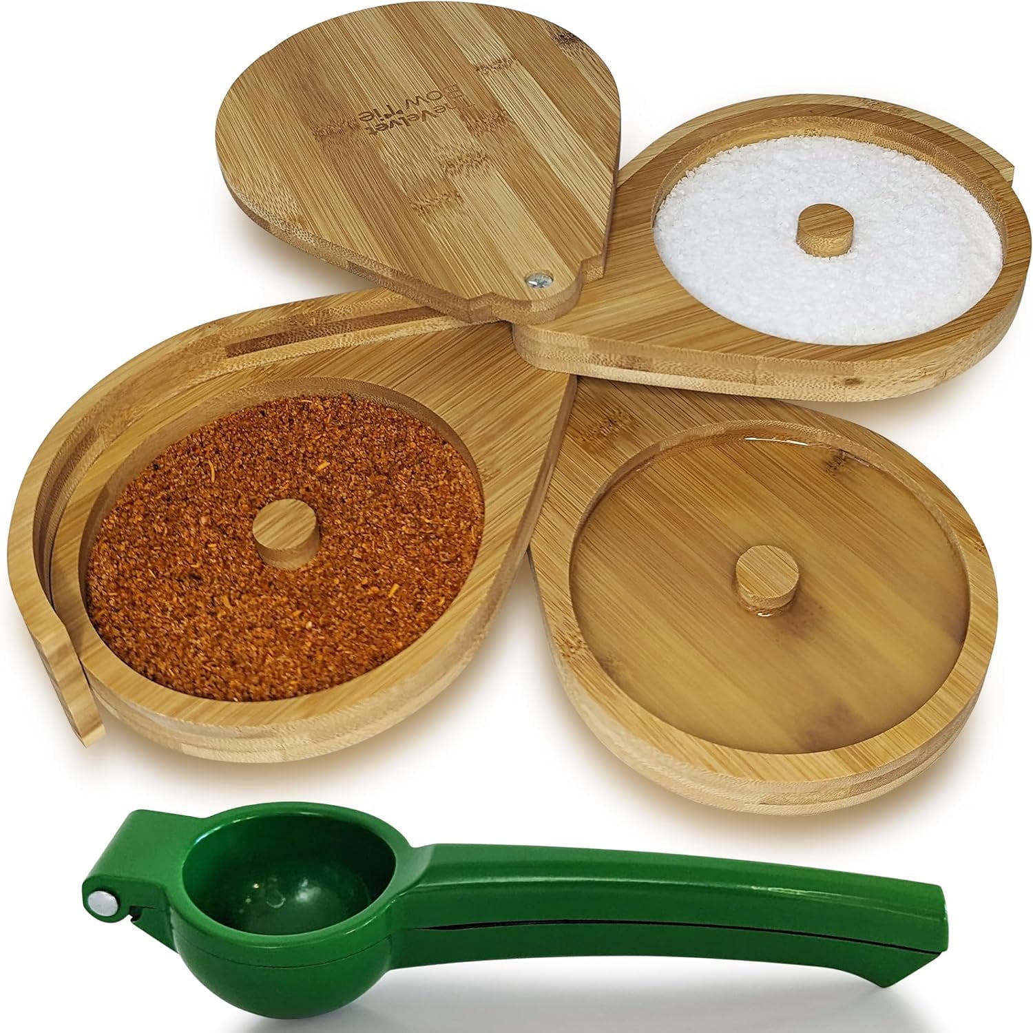| Margarita Salt Rimmer Set | 3 Tiered Bamboo Glass Rimmer | Handheld ...