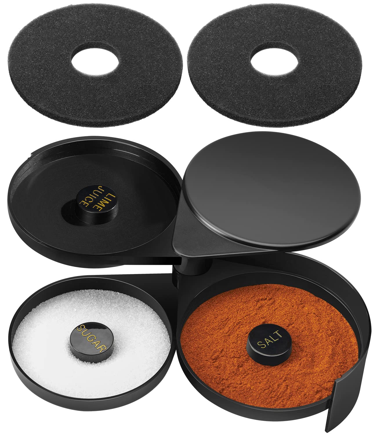 Margarita Salt Rimmer Set Monkkino Salt Rimmer with 2 Sponges 3Tier ...