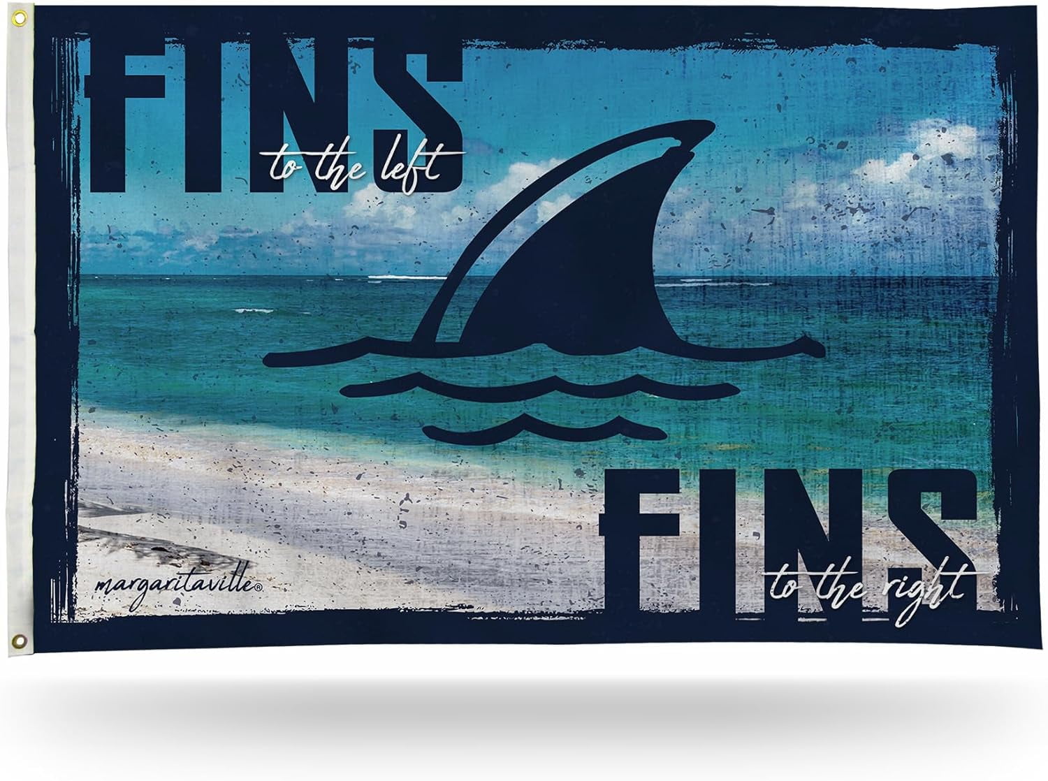 Margaritaville Fins 3' x 5' Banner Flag Single Sided - Indoor or ...