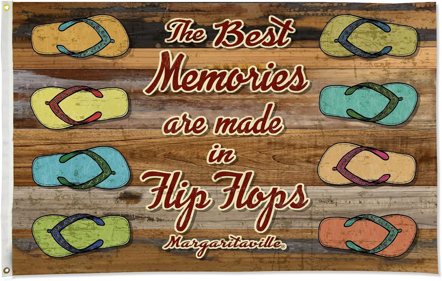 Margaritaville Flip Flops Jimmy Buffet Indoor / Outdoor 3x5 Banner Flag ...