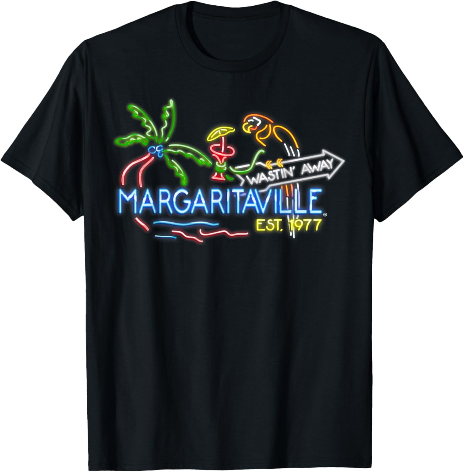 Margaritaville Neon Sign T-Shirt - Walmart.com
