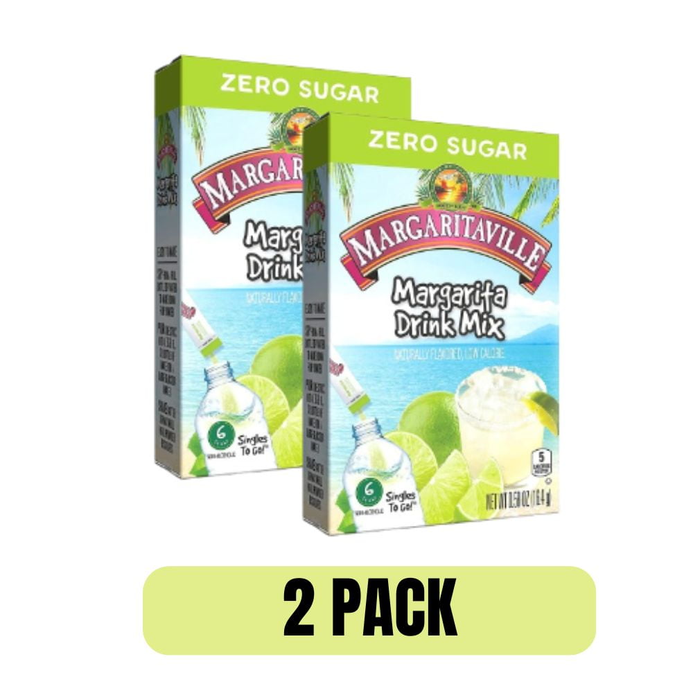 Margaritaville Singles To Go Drink Mix, Margarita Flavor, Non-Alcoholic ...