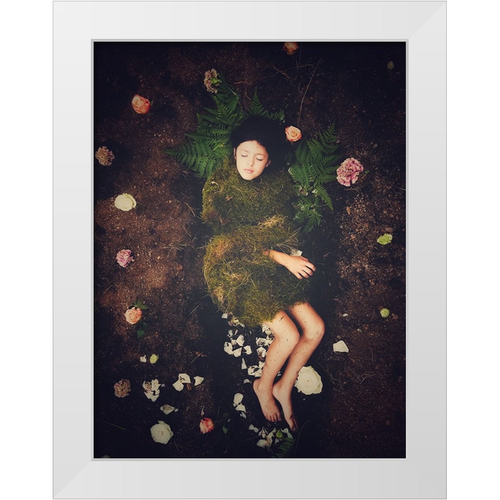 Margau, Delphine 19x24 White Modern Wood Framed Museum Art Print Titled ...