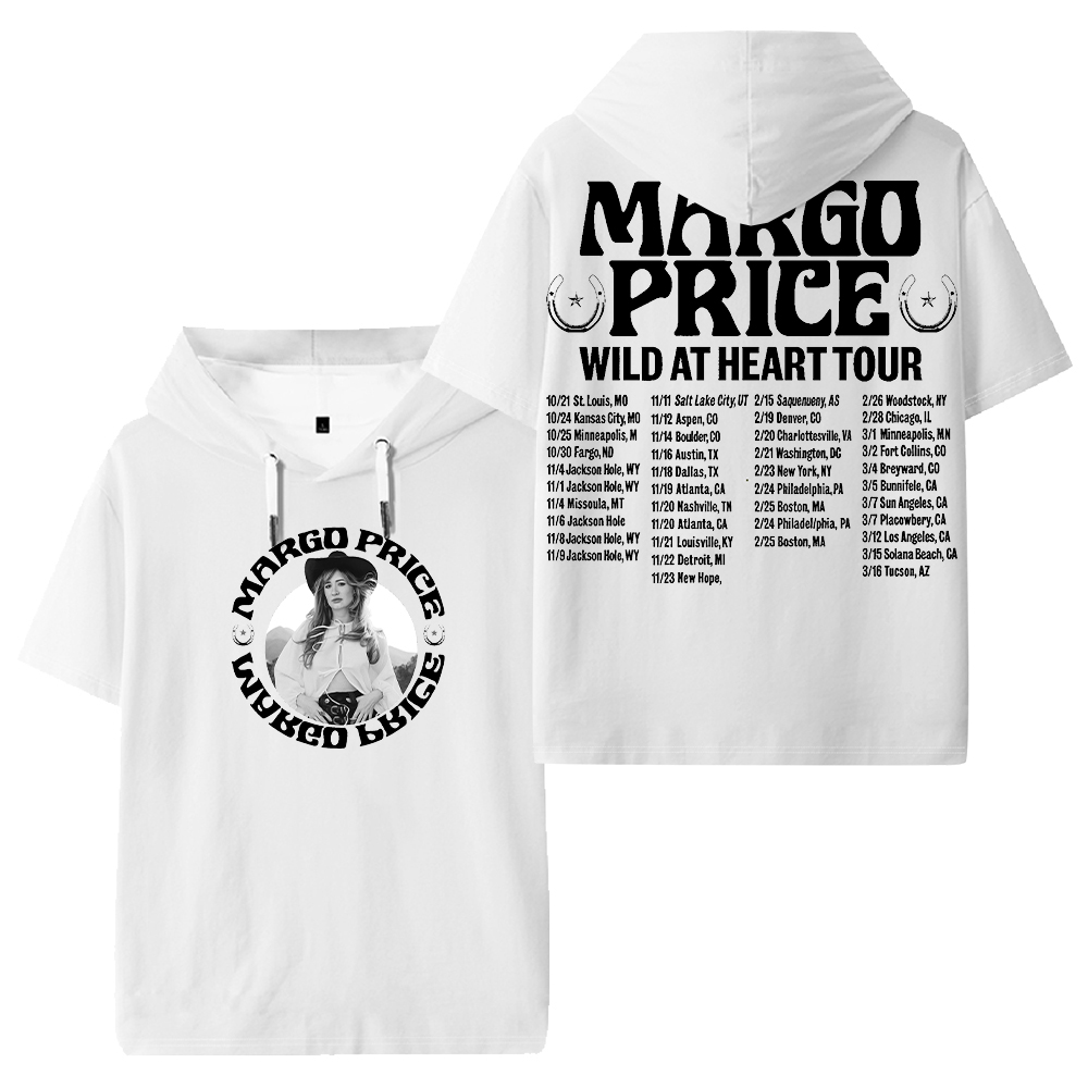 Margo Price Wild At Heart Tour 2025 Hooded T-shirt Short Sleeve Tee Men ...