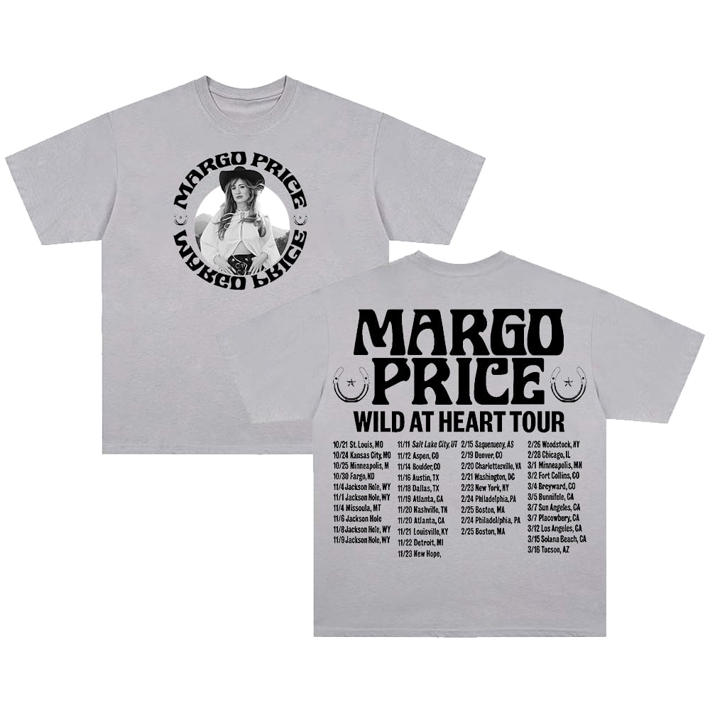 Margo Price Wild At Heart Tour 2025 T-shirt Crewneck Short Sleeve ...