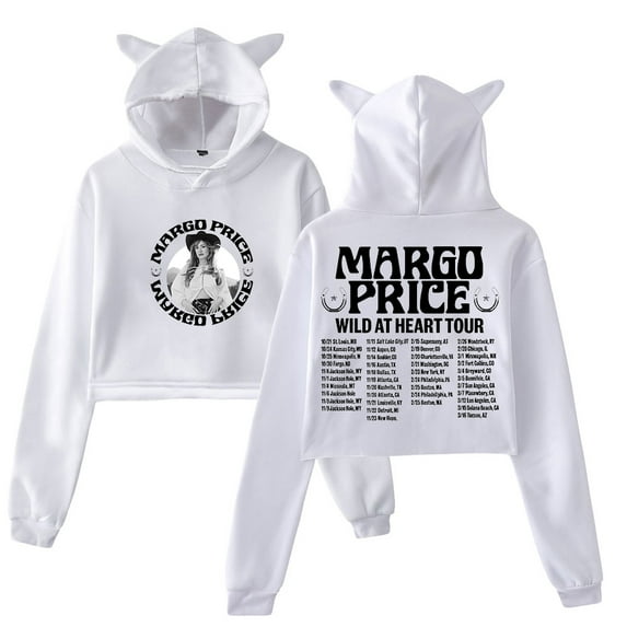 Margo Price Wild At Heart Tour Hoodie Cat Ears Hooded Sweatshirt Long ...