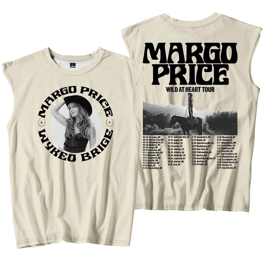 Margo Price Wild At Heart Tour Merch Tank Tops Sleeveless T-Shirt port ...