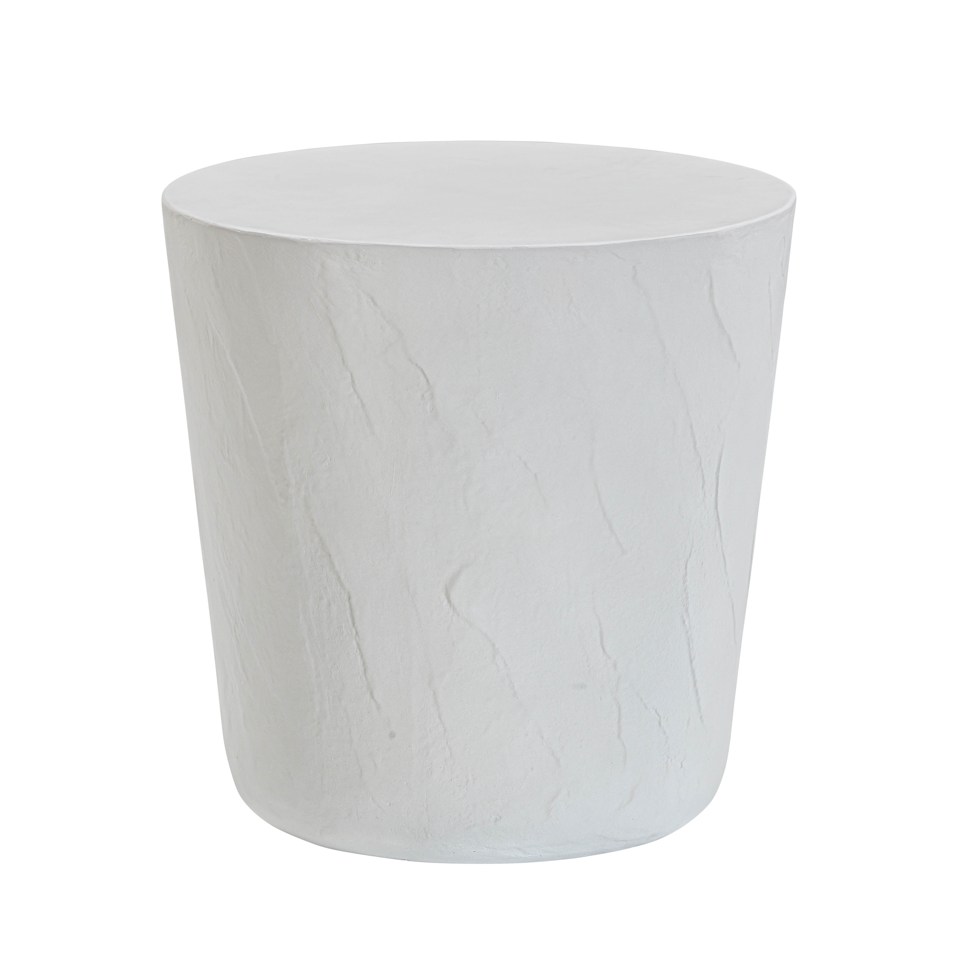 Margot Light Grey Faux Plaster Indoor / Outdoor Concrete Stool ...