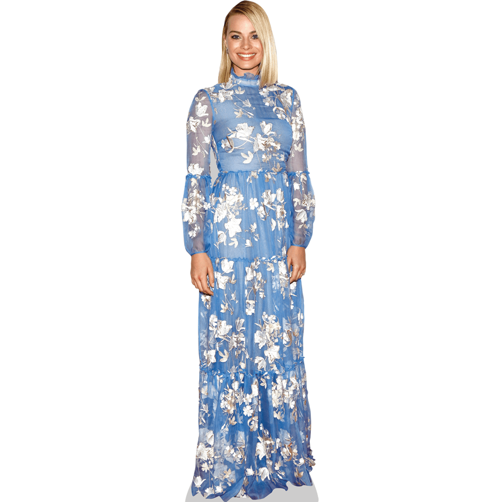 Margot Robbie (Blue Dress) Mini Cardboard Cutout Standee - Walmart.com