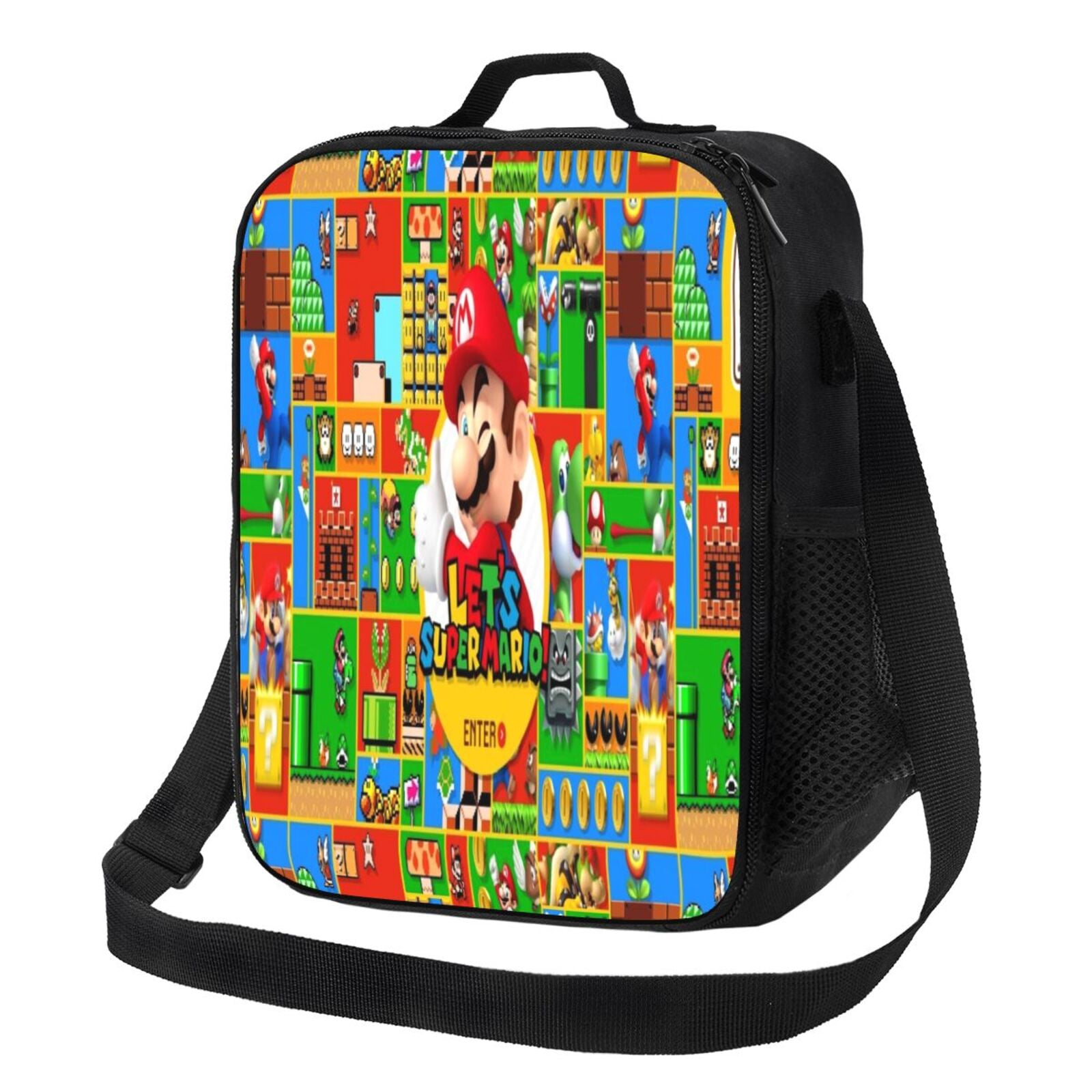 Mari-O Cute Lunch Bag Insulated Tote Cooler Small Lunch Box Reusable ...