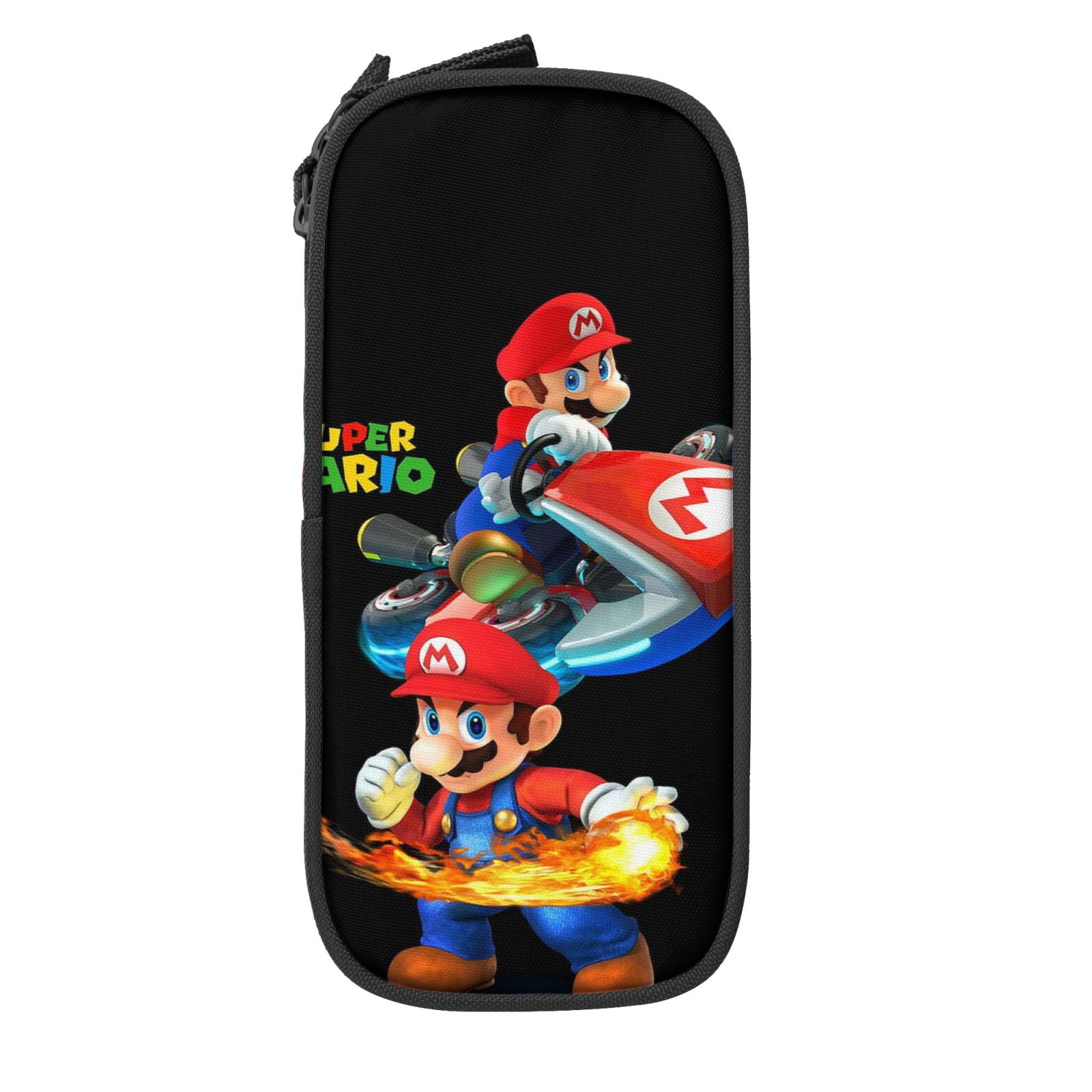 Mari-o Pencil Case Cool Portable Pen Bag Pouch with Zipper Pencil Box ...