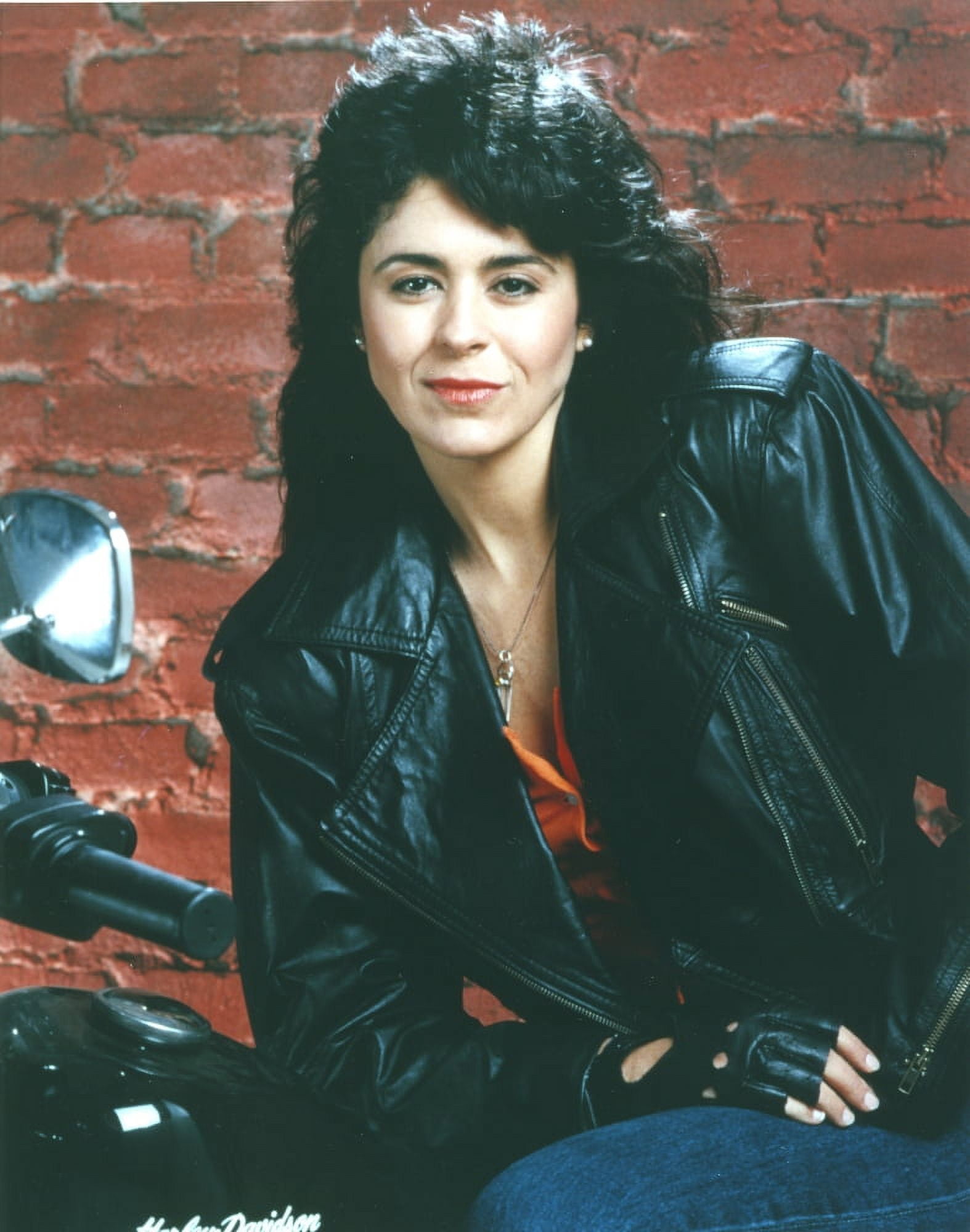 Maria Alonzo in Leather Jacket Photo Print (8 x 10) - Walmart.com