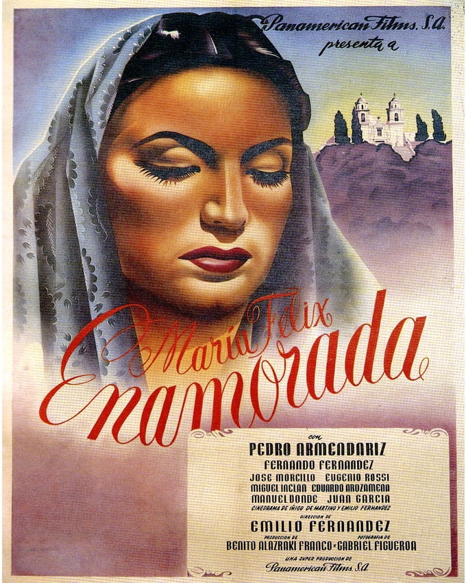 Maria Felix In Enamorada A Woman In Love 24X36 Classic Hollywood Poster ...