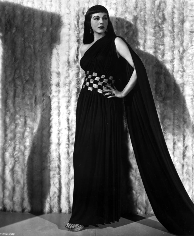 Maria Montez Posed in Black Dress with One Hand on Hips Photo Print (8 ...