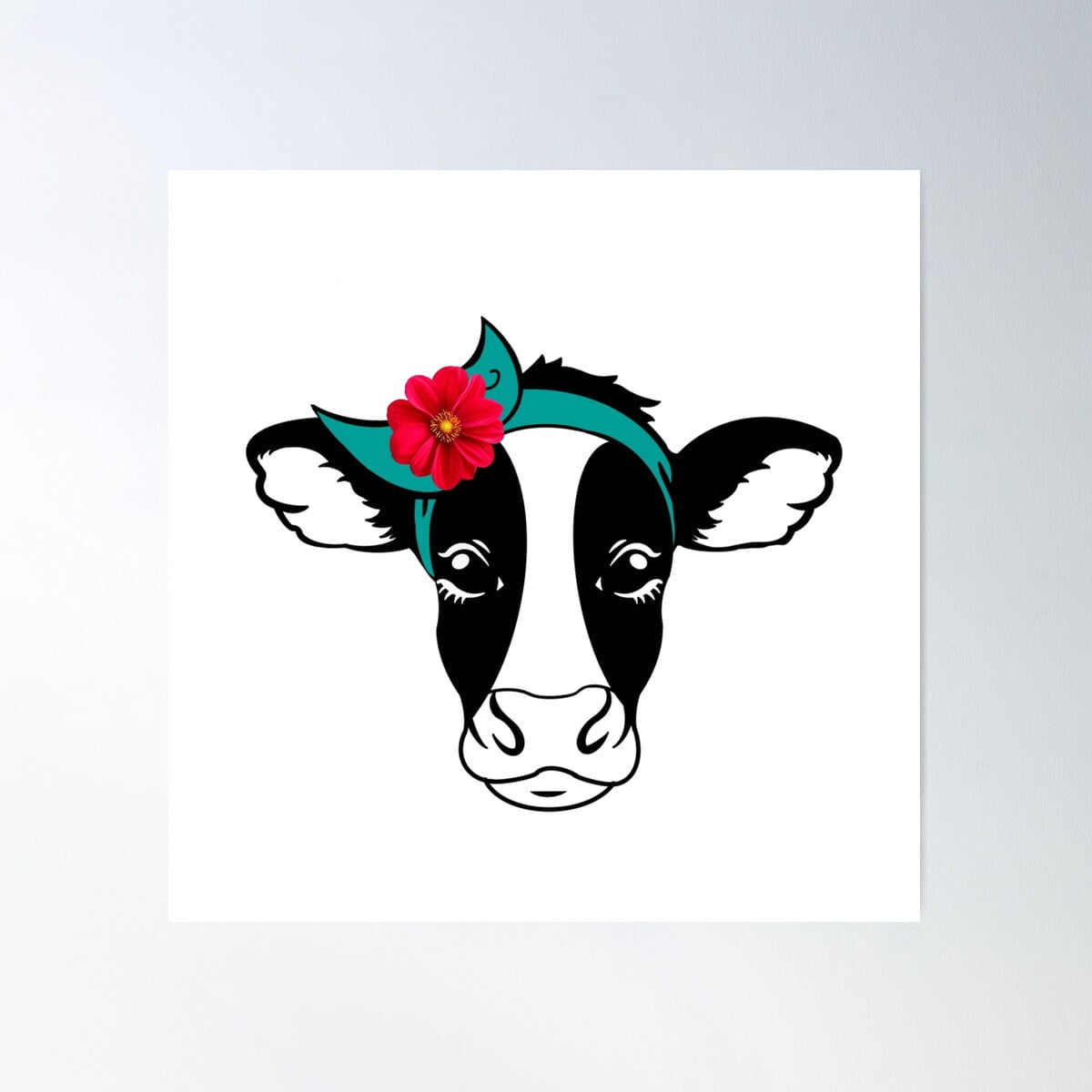 Â€˜Maria Moo Moo Cowâ€™ - Floral Cow Flower Aesthetic, Cool Cow ...