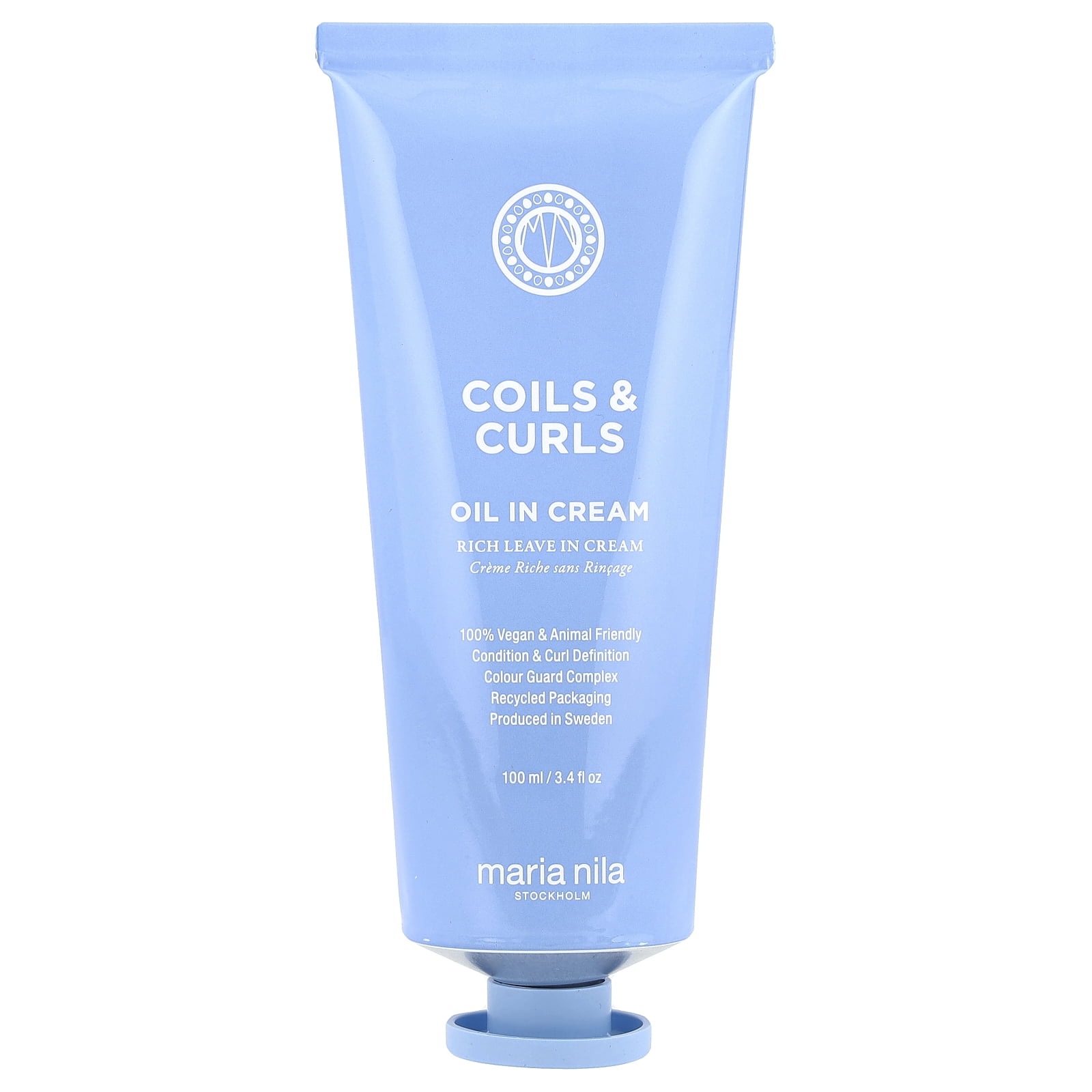 Maria Nila Coils & Curls Oil in Cream, 3.4 fl oz (100 ml) - Walmart.com