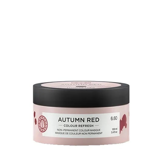 Maria Nila Color Refresh Autumn Red, 3.4 Fl Oz / 100 ml, Red Color Bomb ...