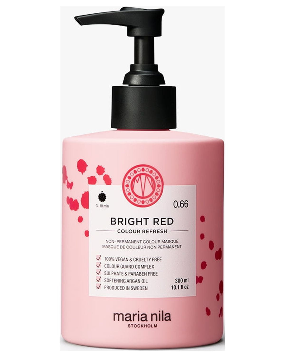 Maria Nila Color Refresh Bright Red, 10.1 Fl Oz / 300 ml, Red Color ...