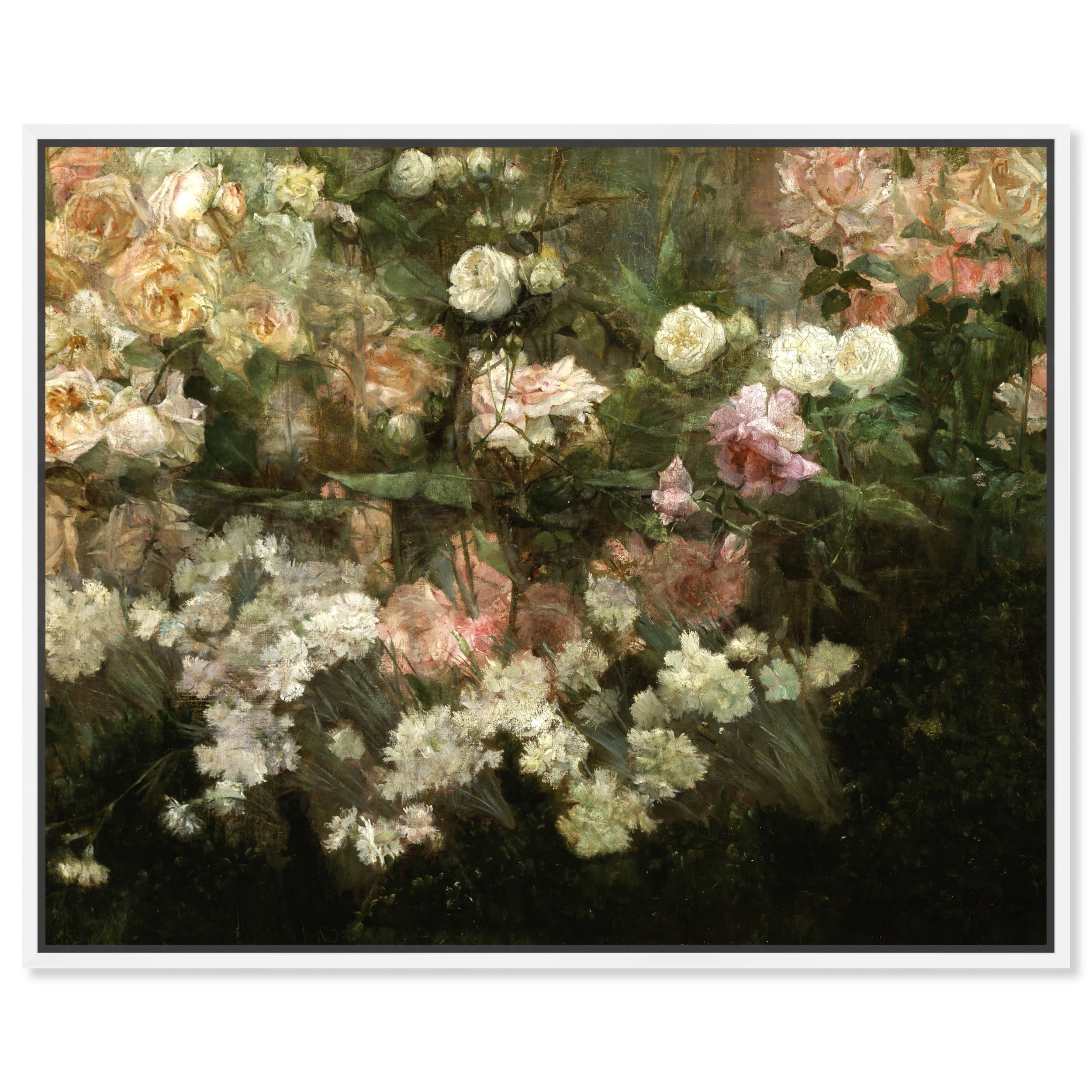 Maria Oakey Dewing-Garden In May Impressionism Landscape Canvas Wall ...