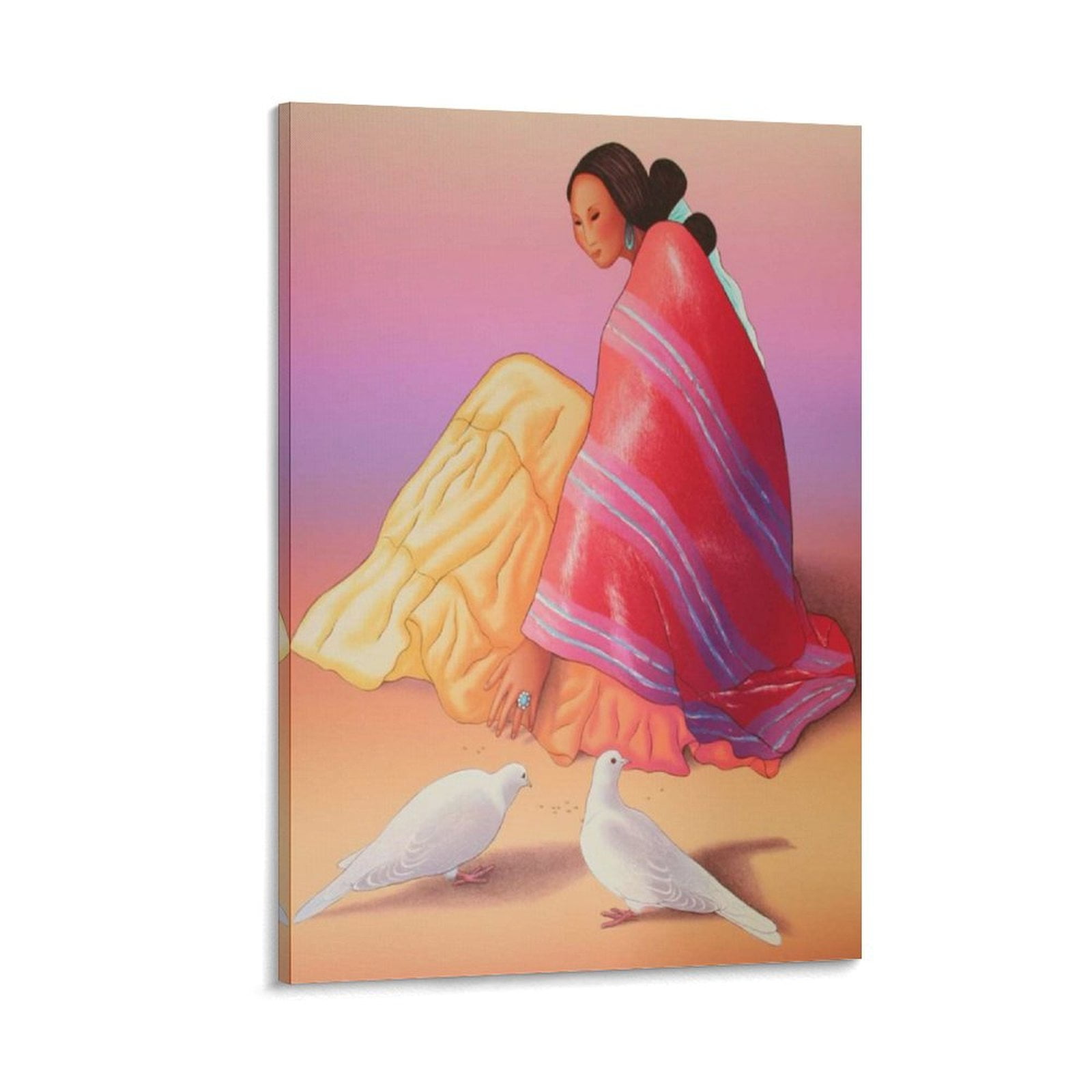 Maria Paloma 1993 by R.C. Gorman Poster Cool Artworks Painting Wall Art ...