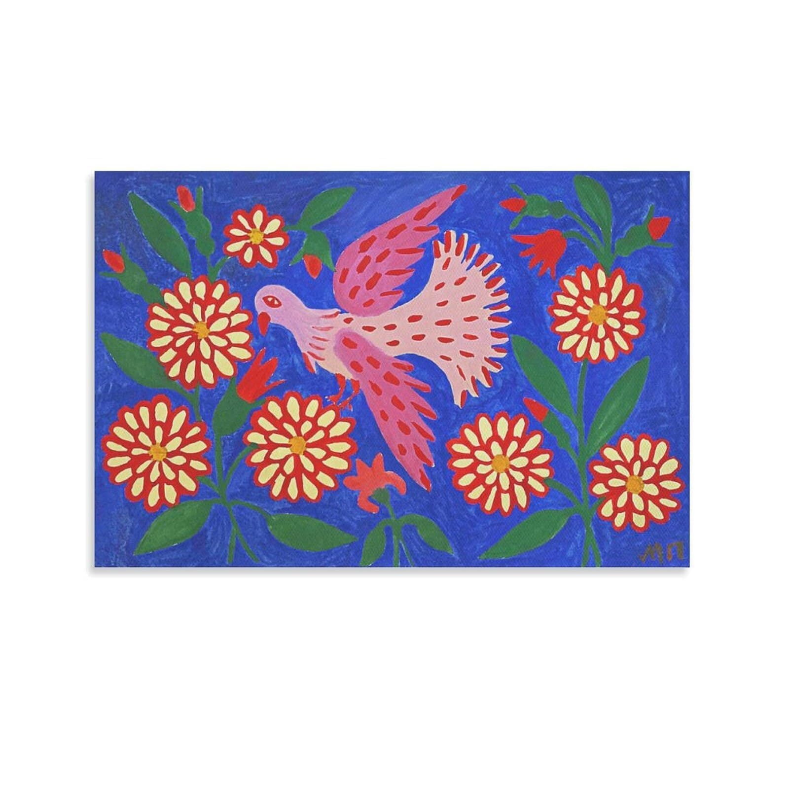 Maria Prymachenko Bird In Flowers 1966 Art Print Ukrainian Folk Art ...