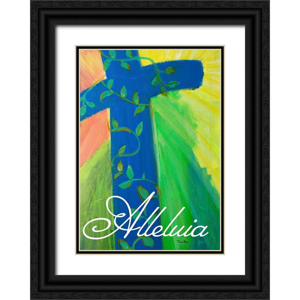 Maria, Robin 11x14 Black Ornate Wood Framed with Double Matting Museum ...