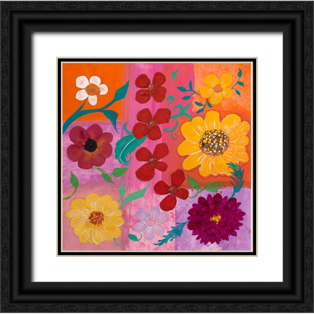 Maria, Robin 12x12 Black Ornate Wood Framed with Double Matting Museum ...