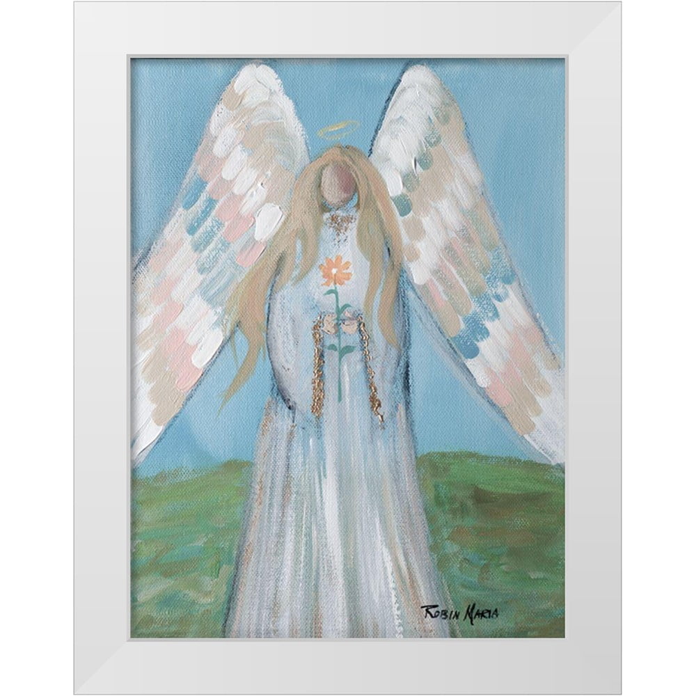 Maria, Robin 12x14 White Modern Wood Framed Museum Art Print Titled ...