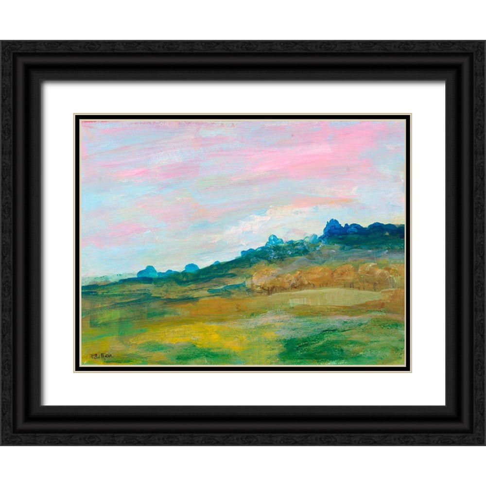 Maria, Robin 14x12 Black Ornate Wood Framed with Double Matting Museum ...