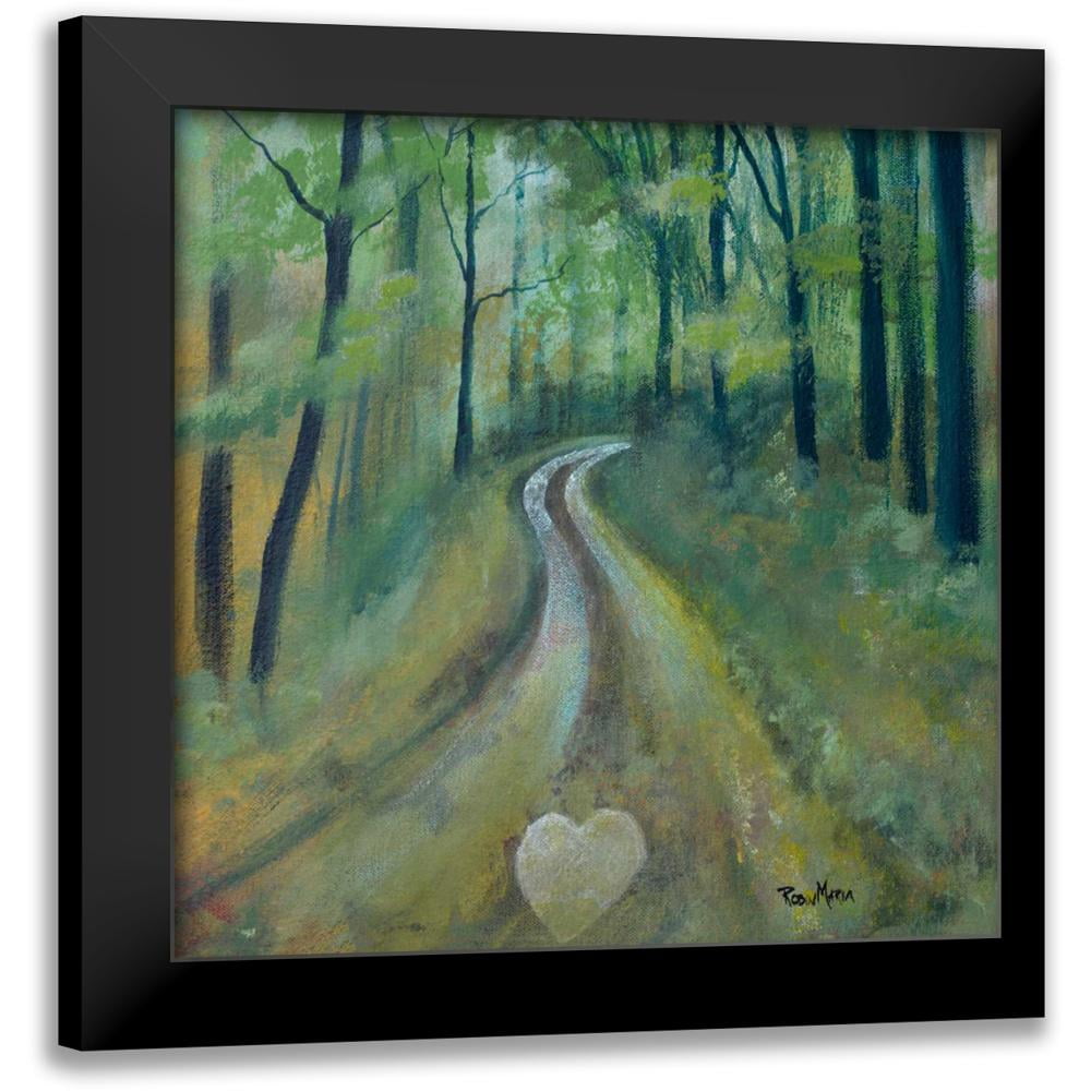 Maria, Robin 15x15 Black Modern Framed Museum Art Print Titled - Heart ...