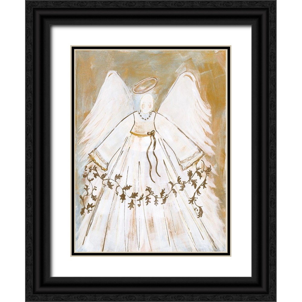 Maria, Robin 19x24 Black Ornate Wood Framed with Double Matting Museum ...