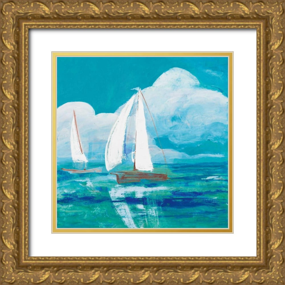 Maria, Robin 20x20 Gold Ornate Wood Framed with Double Matting Museum Art Print Titled - Regatta ...