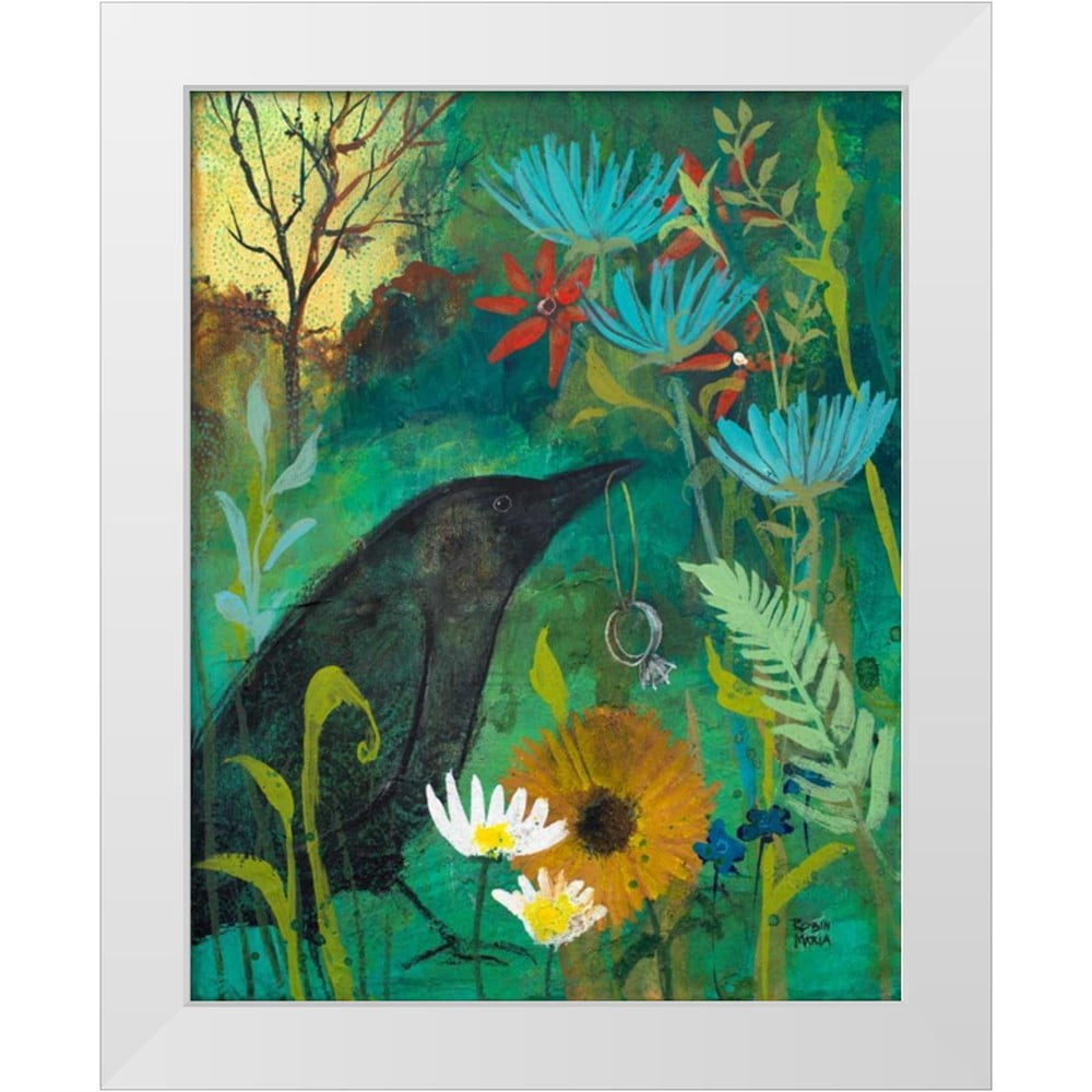 Maria, Robin 20x24 White Modern Wood Framed Museum Art Print Titled ...