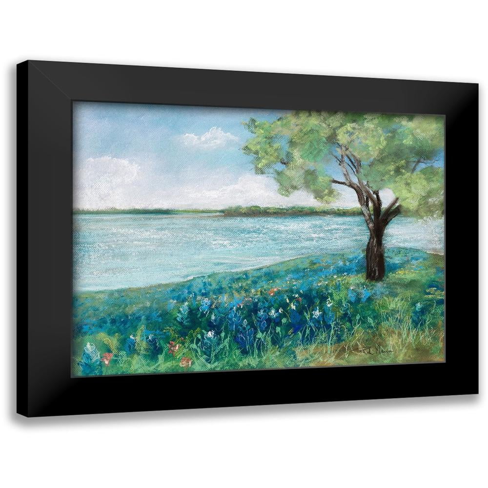 Maria, Robin 24x19 Black Modern Framed Museum Art Print Titled - Green ...