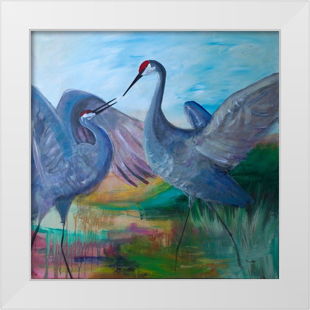 Maria, Robin 26x26 White Modern Wood Framed Museum Art Print Titled ...