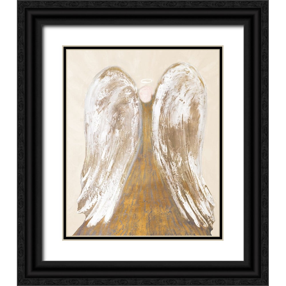 Maria, Robin 26x31 Black Ornate Wood Framed with Double Matting Museum ...